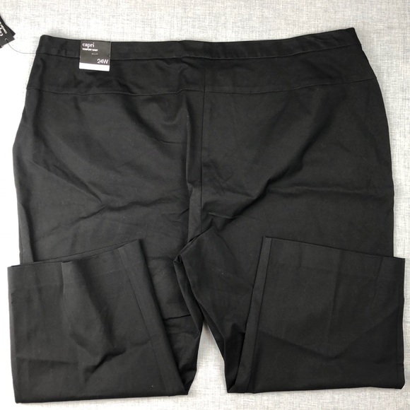Alfani | Pants & Jumpsuits | 22w 24w Alfani Black Capri Dress Pants ...